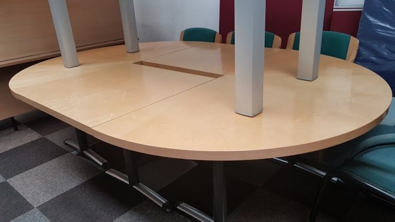 2.5m x 1.7m Oval Boardroom Table - Mr C's Office Furniture